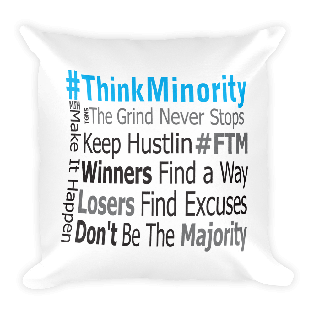 Minority Mindset® Quotes Pillow – Minority Mindset Store